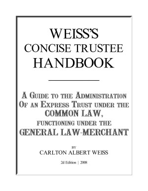 Word Pro - Weiss's Concise Trustee Handbook (2008) | Unknown | download ...